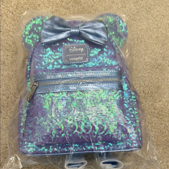 Loungefly | Bags | Nwt Disney Purple Loungefly Sequin Mini Backpack ...